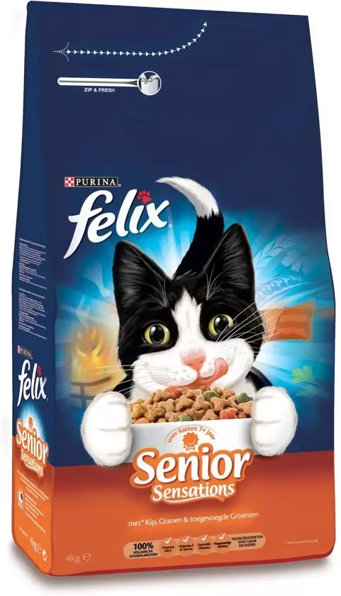 Felix Senior Sensations 4 kg - Poppelaars Tuincentrum